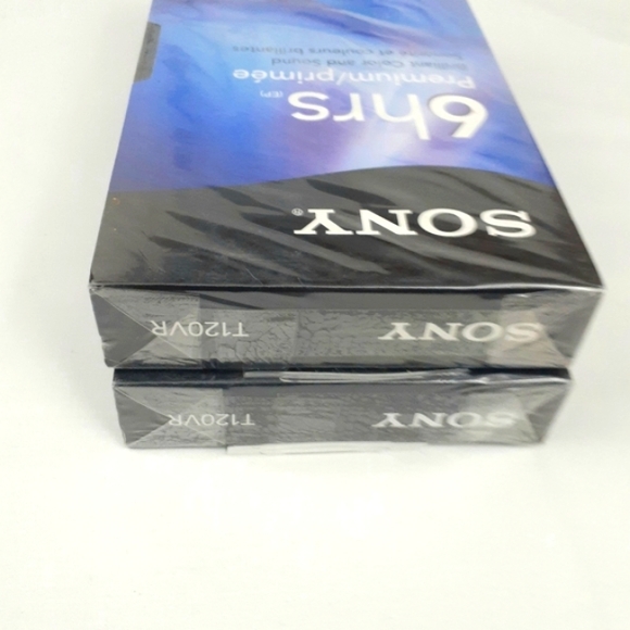 Sony | Cameras, Photo & Video | Sony Blank Vhs Tapes 2 Pack T2 Vl 6hr Premium Grade | Poshmark